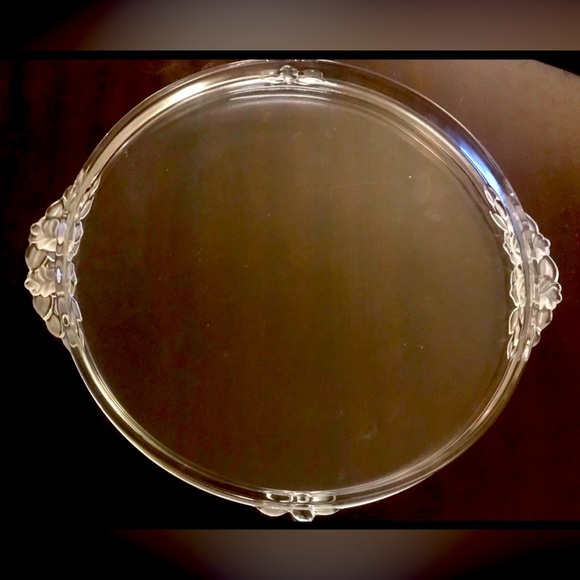 Chrystal | Kitchen | 2 Inch Glass Plateserving Tray | Poshmark